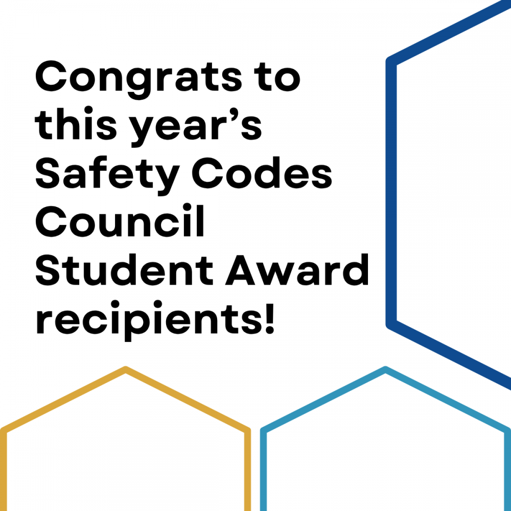 Record number of student awards given this year - Safety Codes Council